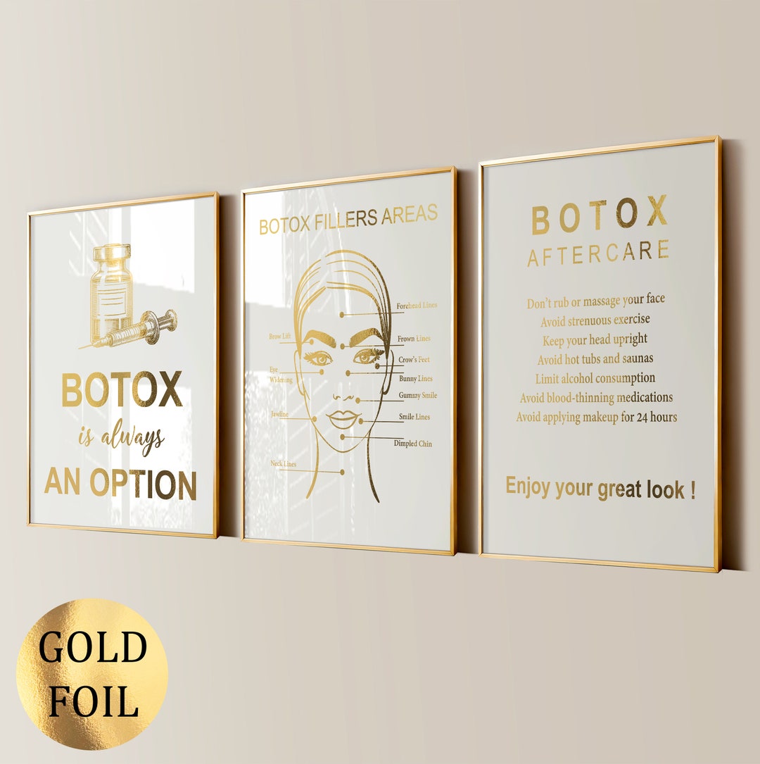 3 Botox Dermal Filler Injections Posters Botox Treatment Poster Beauty ...
