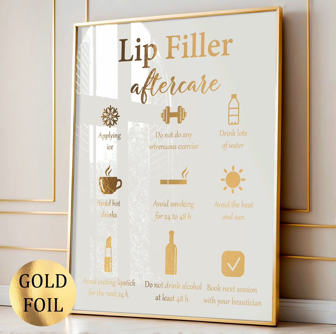 2 Lip Filler Aftercare Art Lip Injection Diagram Beauty Salon Decor Med ...