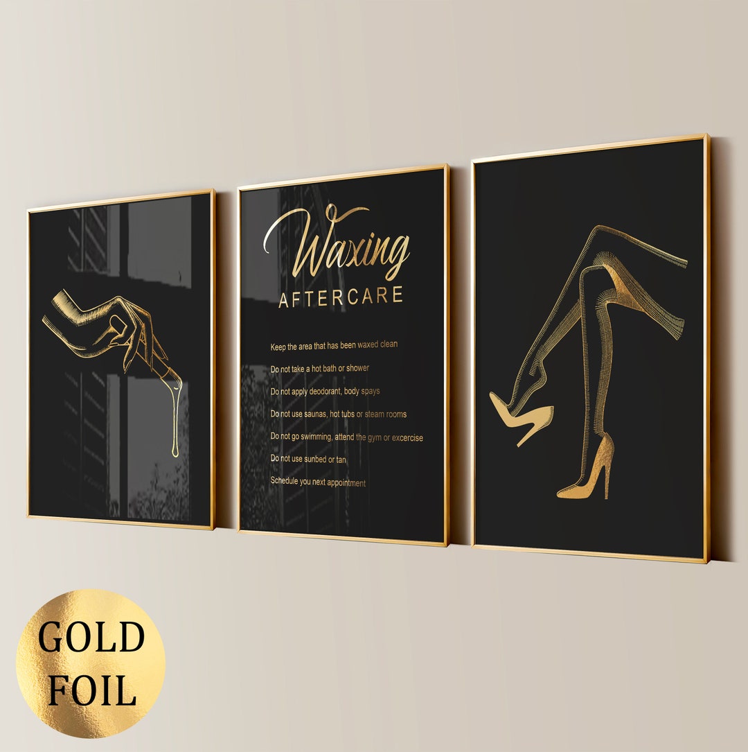 3 Waxing Wall Art, Wax Procedure, Epilation Art, Beauty Treatment ...