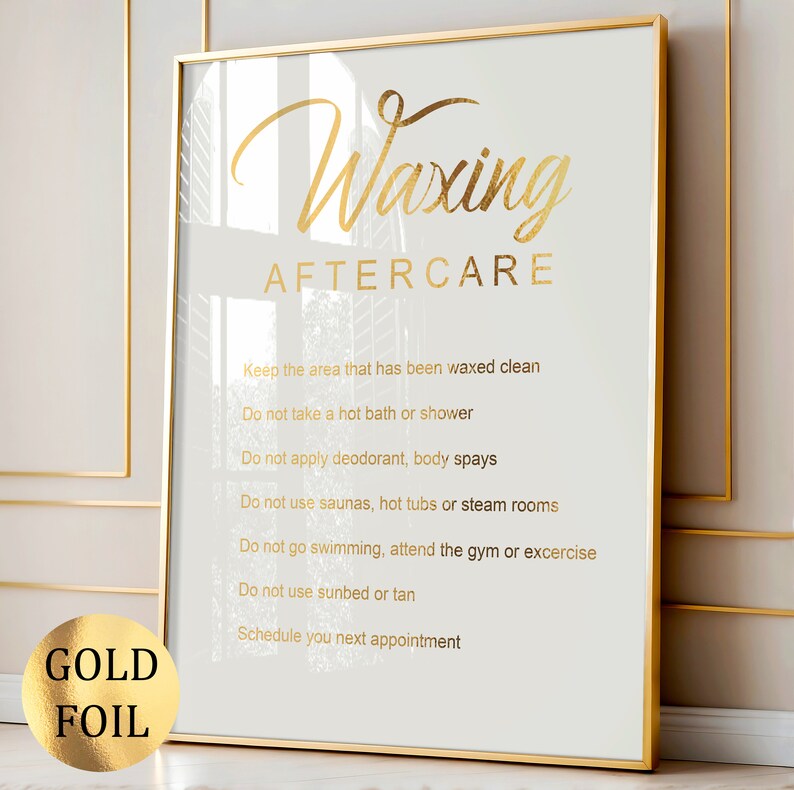 Set 6 Body Wax Poster Beauty Art Waxing Procedures Poster Wax Salon ...