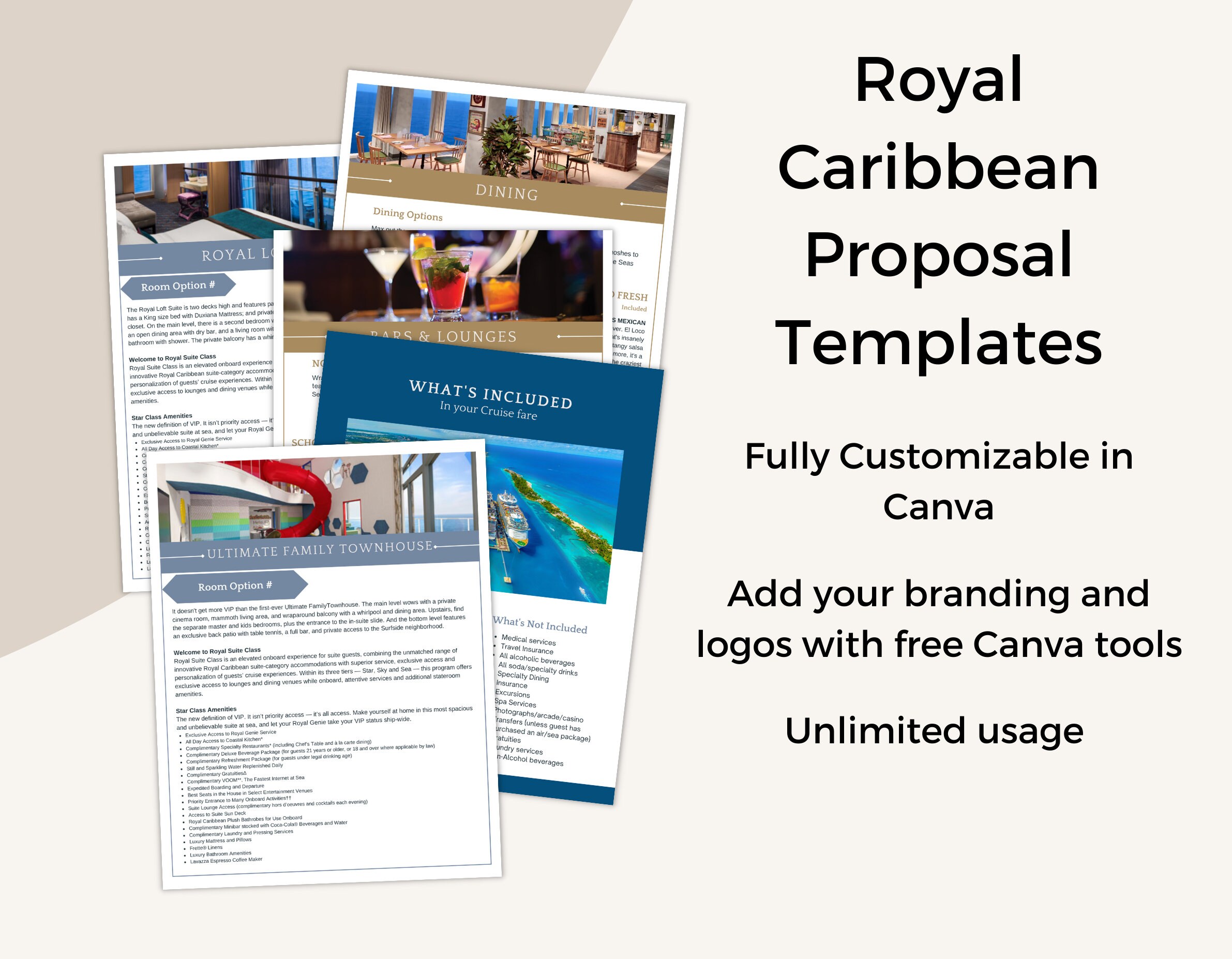 Bundle Royal Caribbean Ship Templates - Etsy