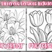 50 Unique Floral Coloring Pages, Printable Coloring Pages, Digital ...