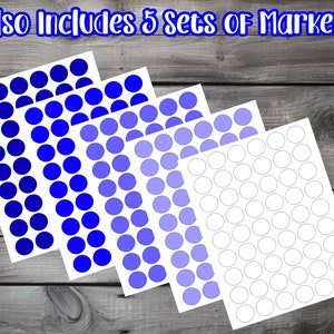 20 Blue Unique Printable Bingo Cards, Family Friendly Digital Download ...