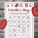 Valentine’s Day Bingo Game, Family Friendly Fun Valentine's Party Game ...