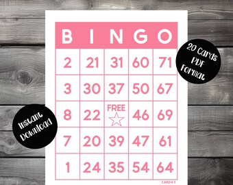 20 Berry Unique Printable Bingo Cards, Family Friendly Digital Download ...