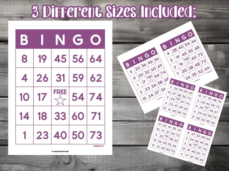 20 Berry Unique Printable Bingo Cards, Family Friendly Digital Download ...