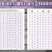 20 Purple Unique Printable Bingo Cards, Family Friendly Digital ...