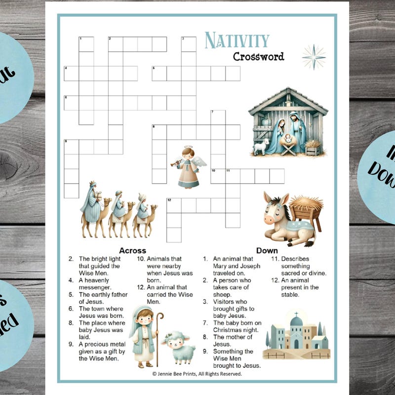 Nativity Puzzle - Etsy