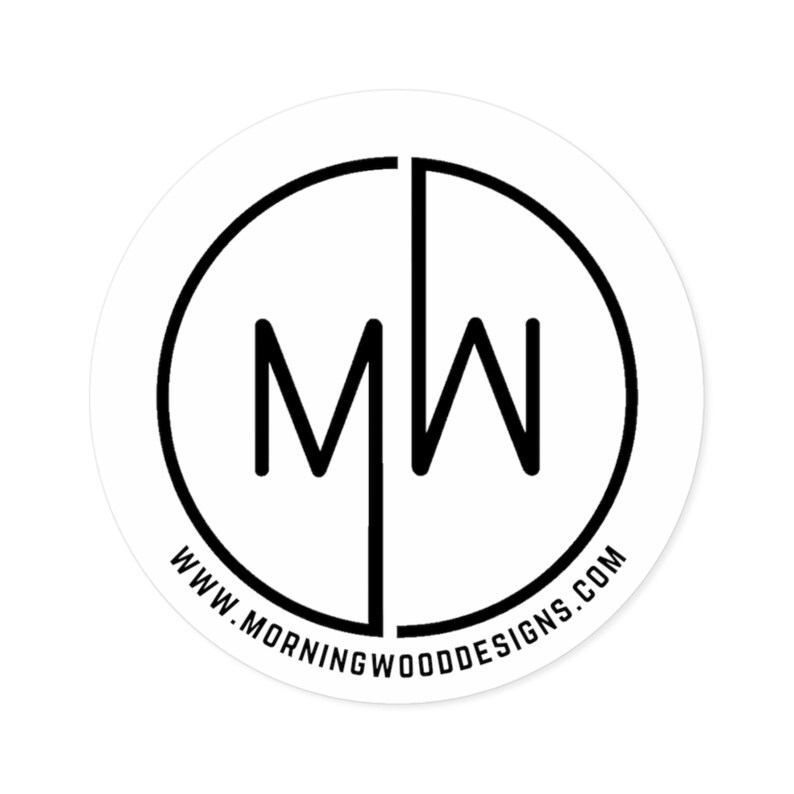 MW Logo White Background Round Stickers, Indooroutdoor - Etsy