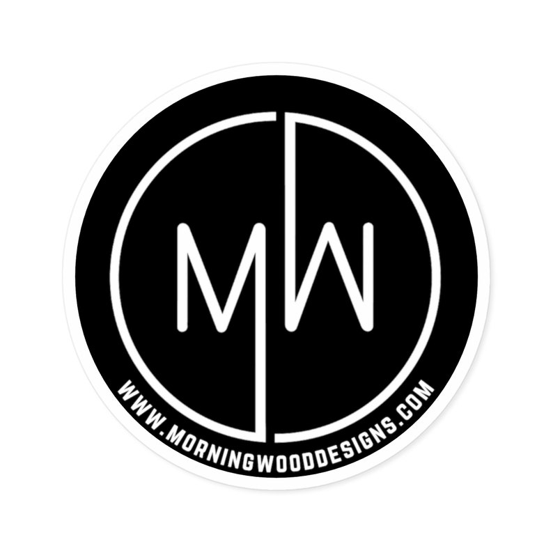 MW Logo Black Background Round Stickers, Indooroutdoor - Etsy