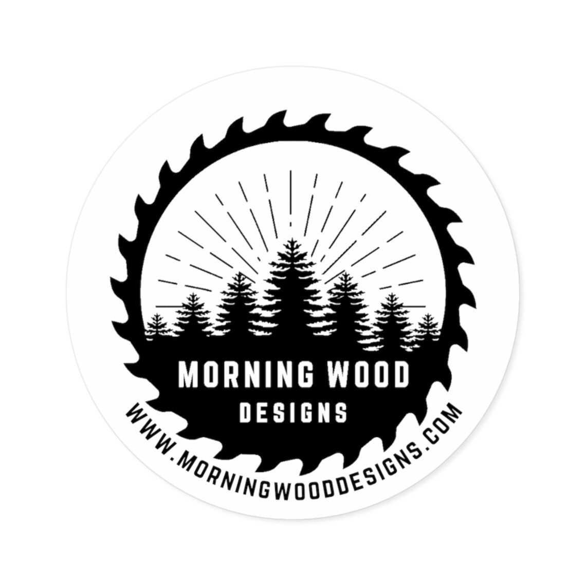 Saw Logo White Background Round Stickers, Indooroutdoor - Etsy