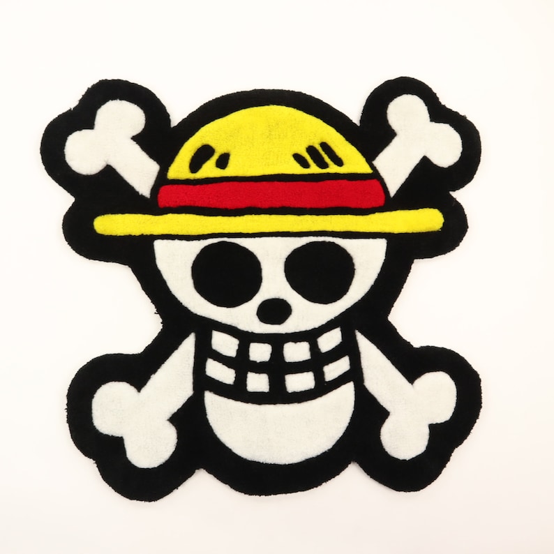 One Piece Luffy Flag Tufted Rug MTO - Etsy