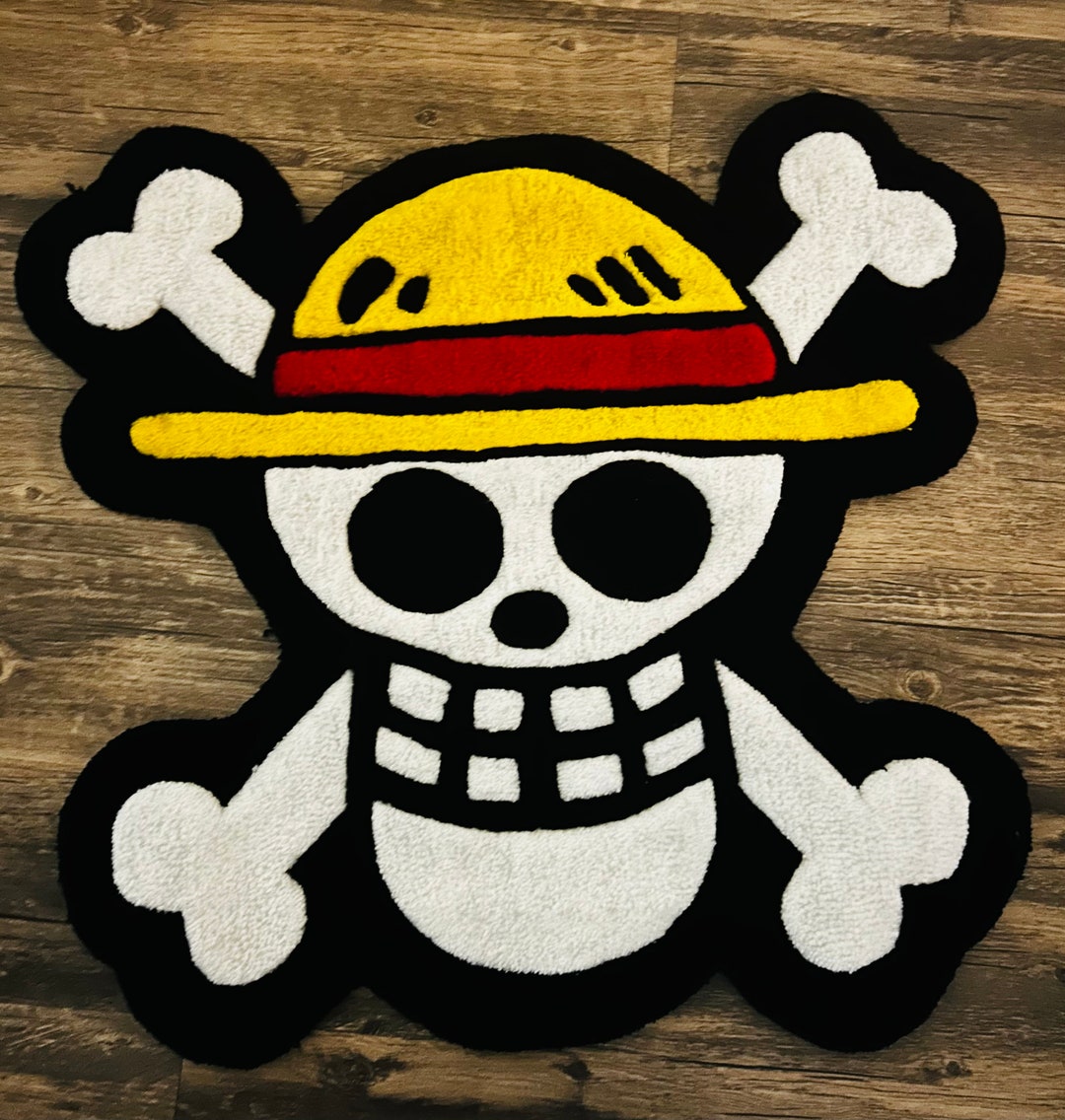 One Piece Luffy Flag Tufted Rug MTO - Etsy