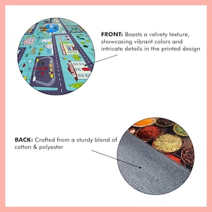 Vibrant Leopard Pattern Printed Area Rug; Machine Washable, Eco ...