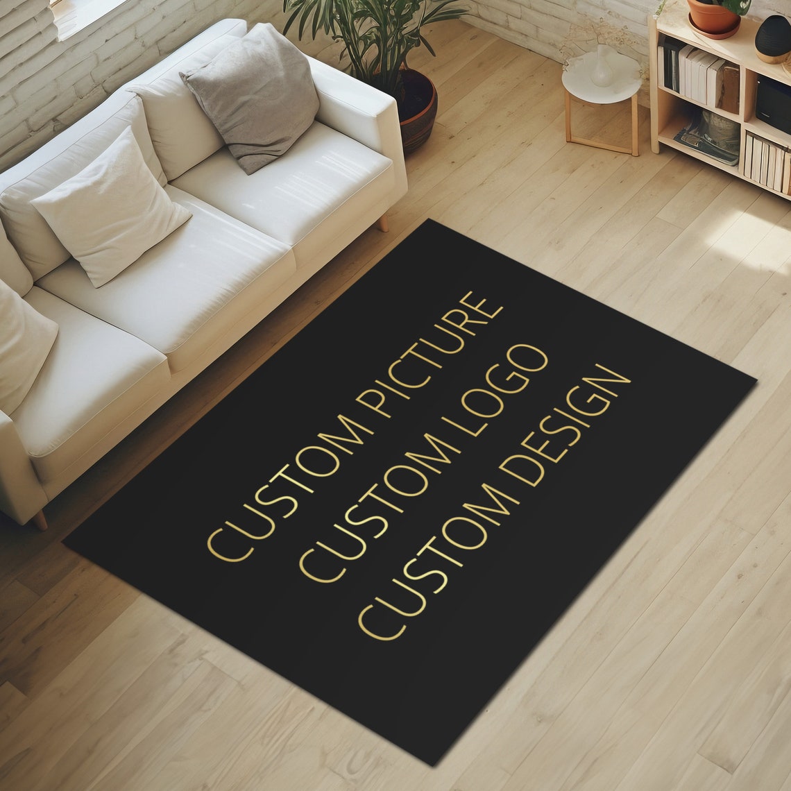 Custom Printed Area Rug or Runner: Personalized Photo, Artwork, Logo ...
