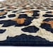 Vibrant Leopard Pattern Printed Area Rug; Machine Washable, Eco ...