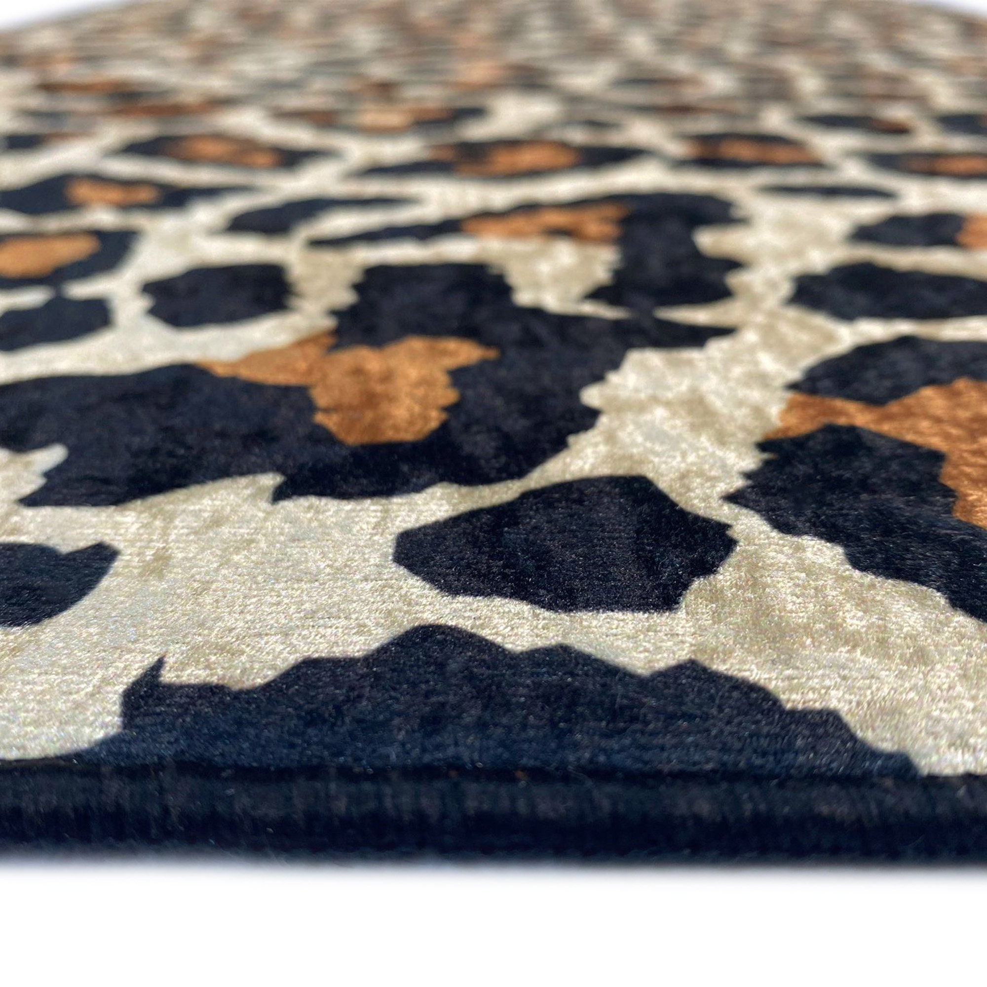 Vibrant Leopard Pattern Printed Area Rug Machine Washable, Eco-friendly ...