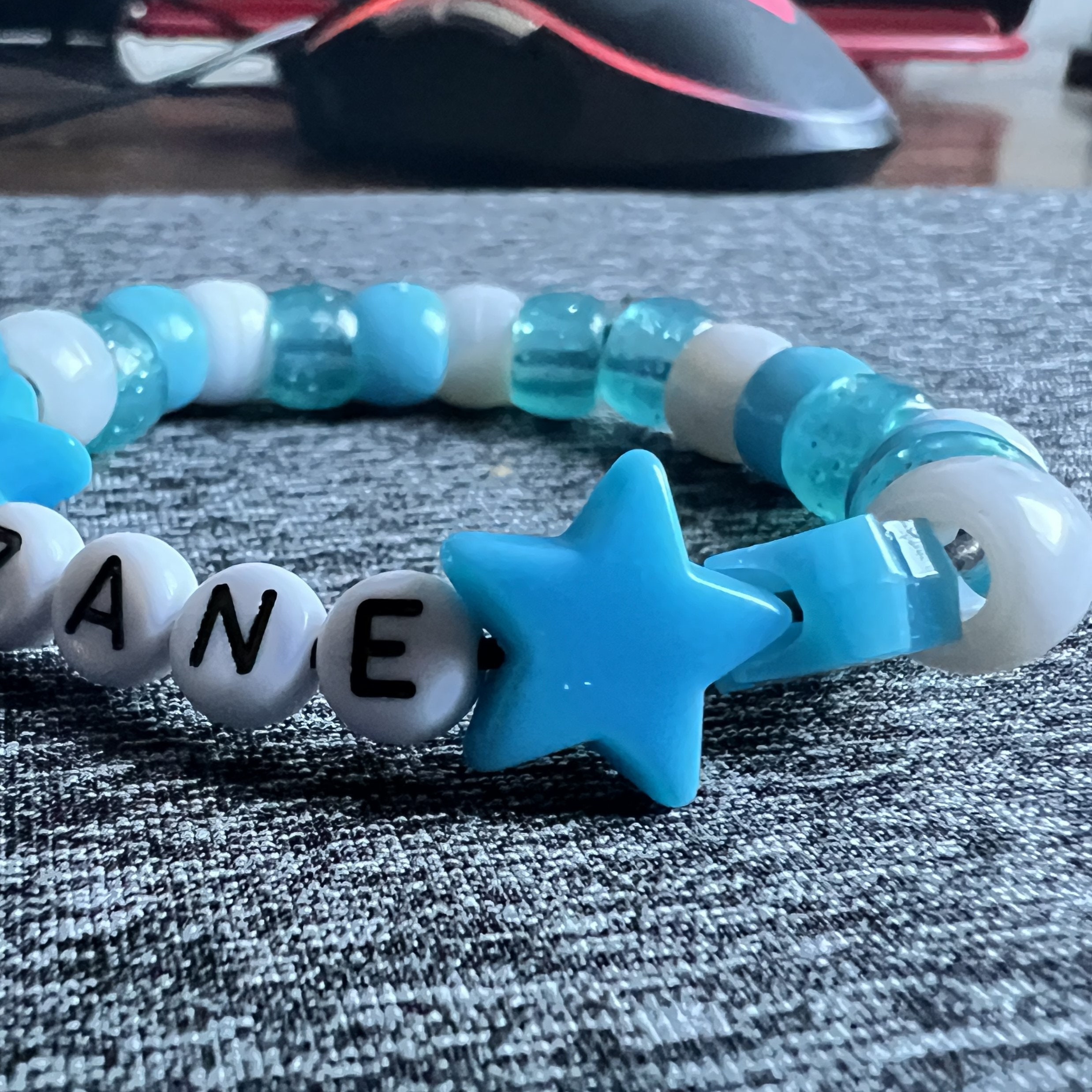 Ninjago-themed Kandi Bracelet Zane - Etsy