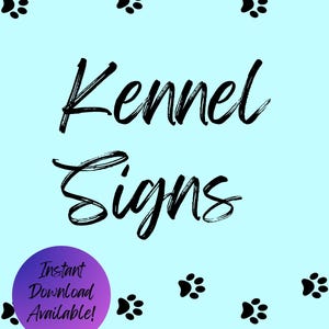 Veterinary Kennel Signs Printable Patient Alert and Safety Signs - Etsy