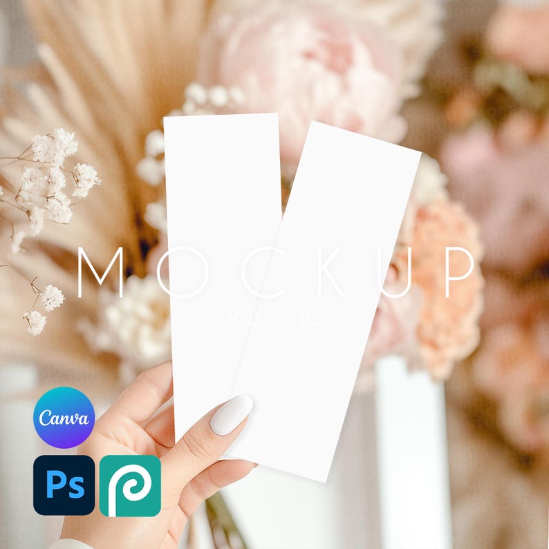 2x6 Wedding Photo Strip Mockup PSD, Double Photo Booth Card Mockup ...