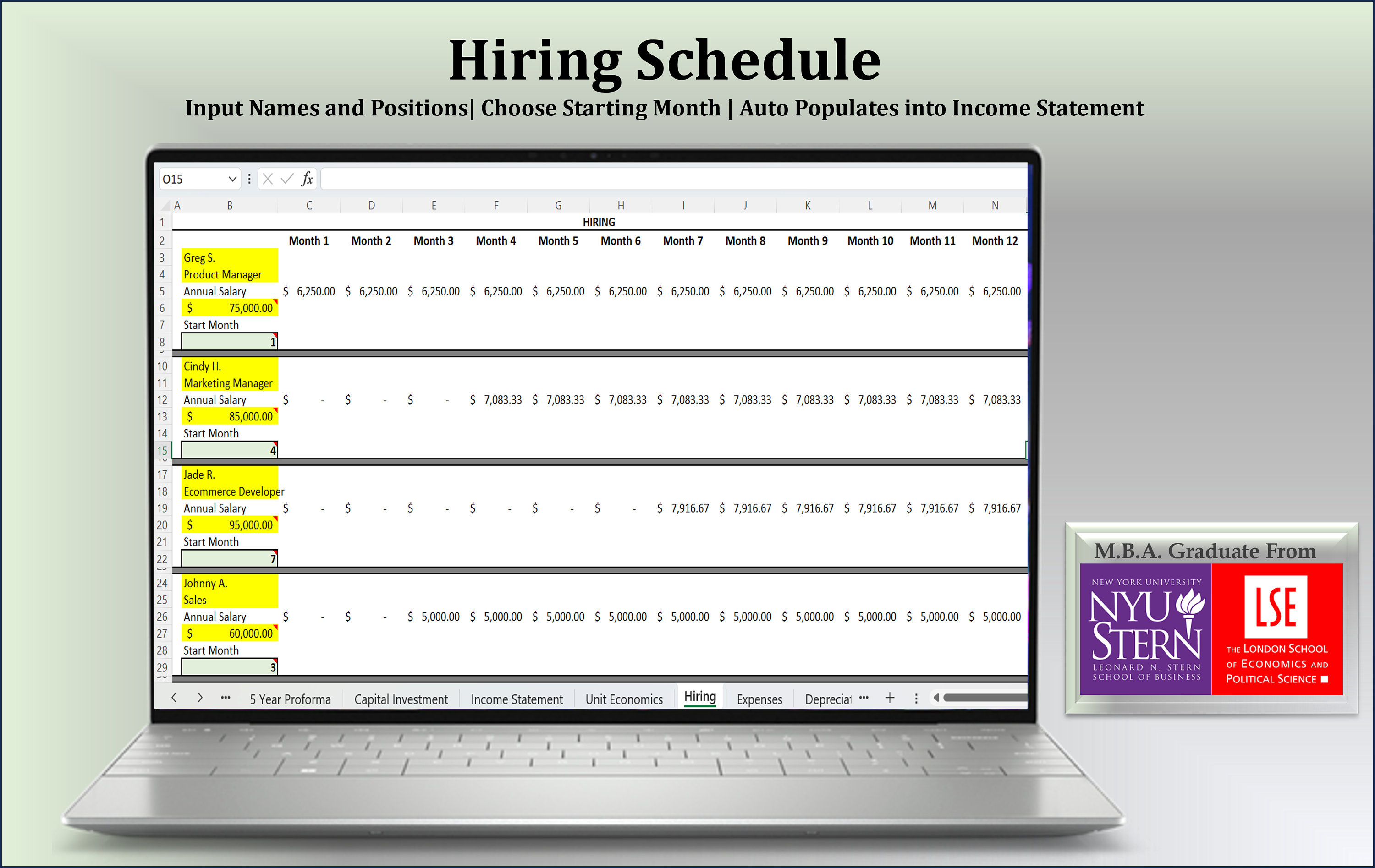 Small Business Excel Spreadsheet Template Forecast Sales Budget ...