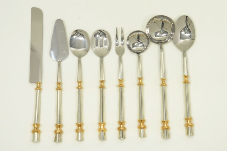 Elevate Your Dining Experience With Our 8-piece Utensil Set in Gold and ...