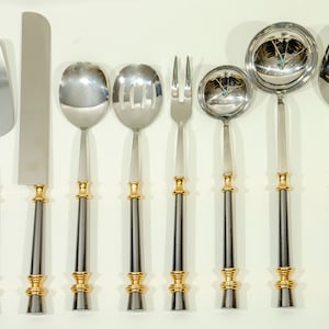 Elevate Your Dining Experience With Our 8-piece Utensil Set in Gold and ...