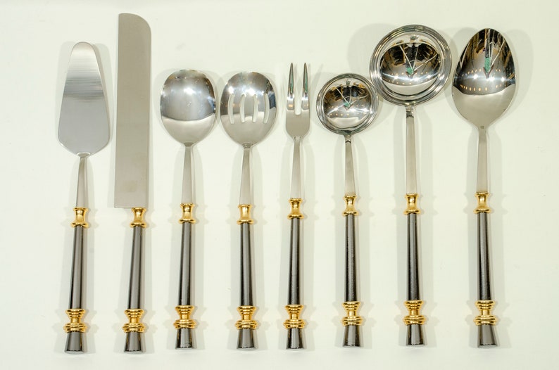 Elevate Your Dining Experience With Our 8-piece Utensil Set in Gold and ...