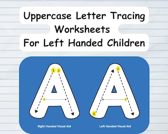 Large Lowercase Letter Tracing Worksheet for Left-handed Children for ...