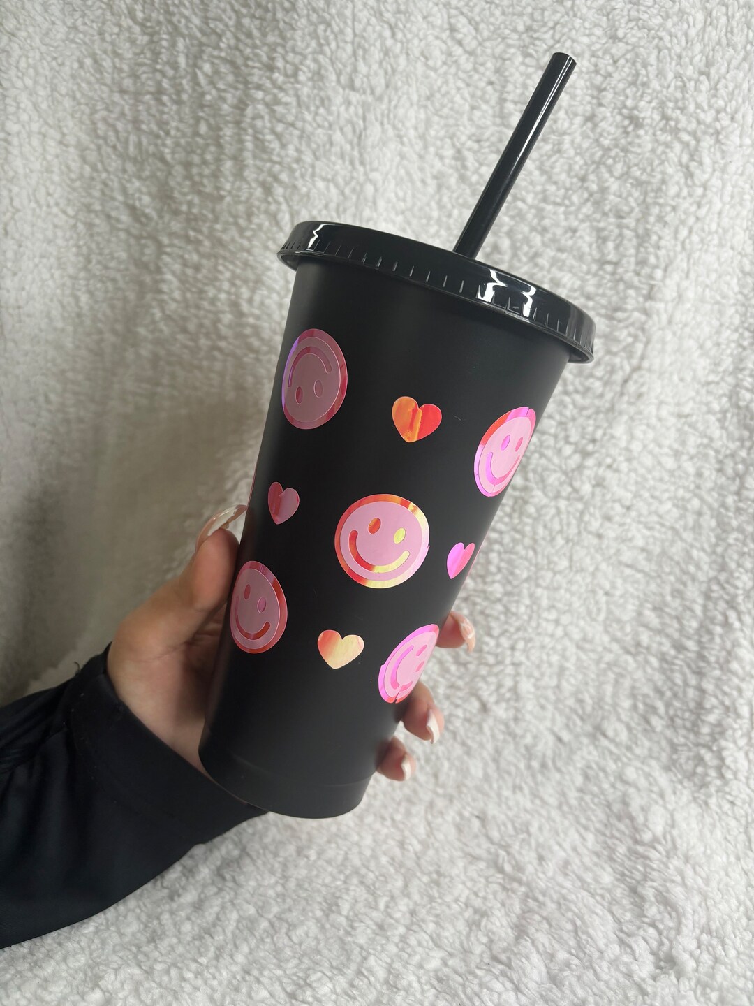 Smiley Face Reusable Cup - Etsy