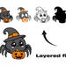 Halloween Spider SVG PNG DXF – Cute Layered Spider With Pumpkin, Witch ...