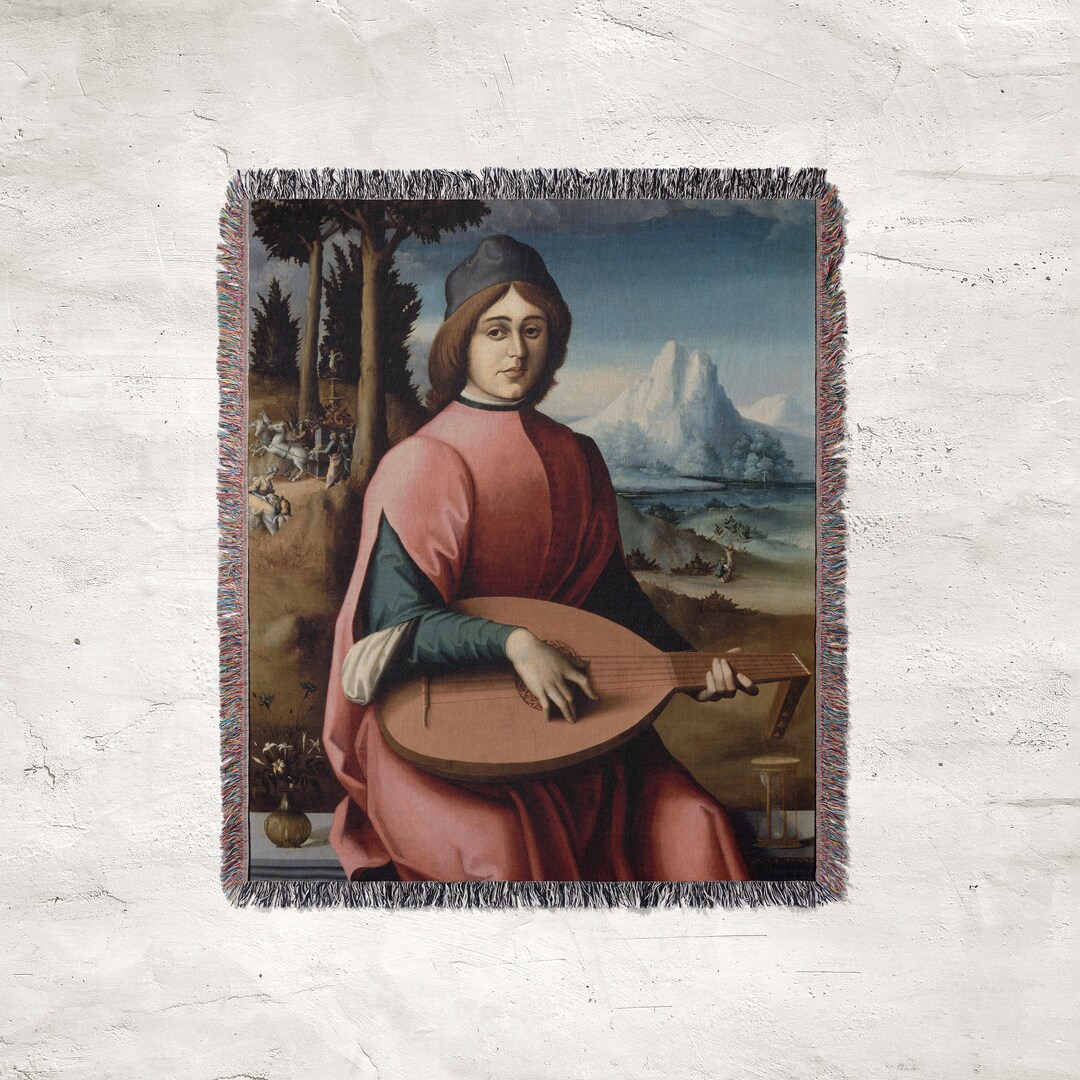 Portrait of A Young Lute Player, Bachiacca | Renaissance Tapestry ...