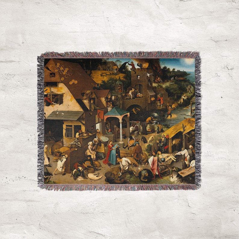 Netherlandish Proverbs, Pieter Bruegel the Elder Medieval Tapestry ...