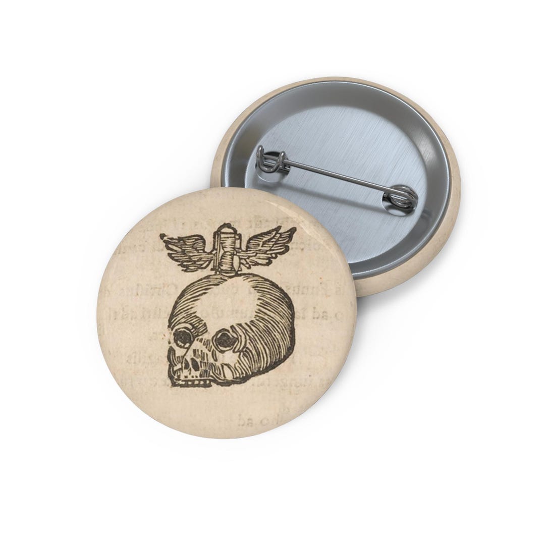 Memento Mori Time Flies Pinback Button Pin - Etsy