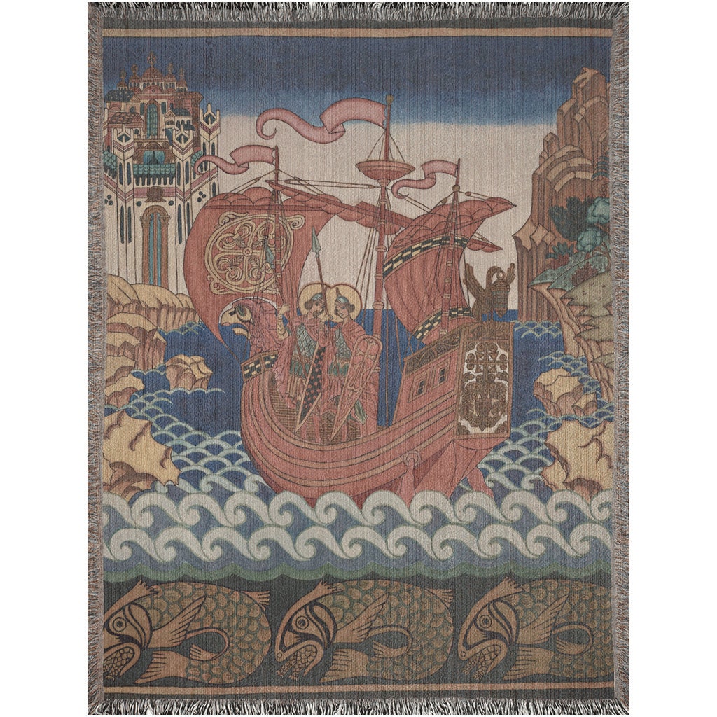 Boris and Gleb by Ivan Bilibin | Medieval Tapestry, Russian Folk Art ...
