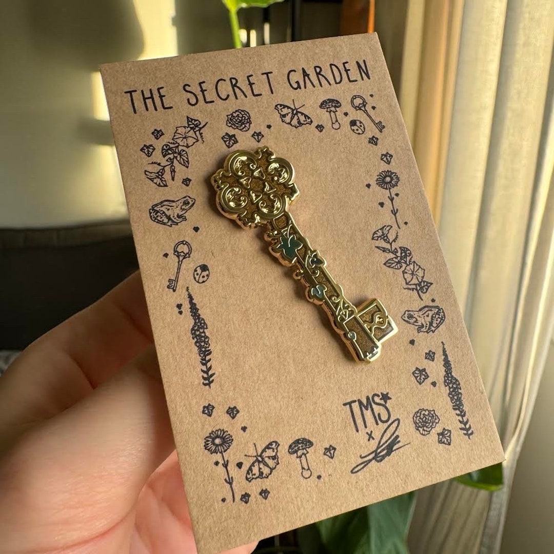 Secret Key Enamel Pin - Etsy