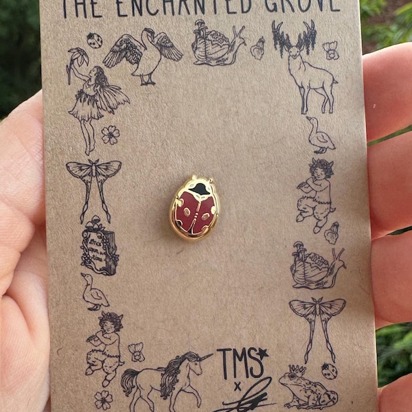Ladybug Enamel Pin - Etsy