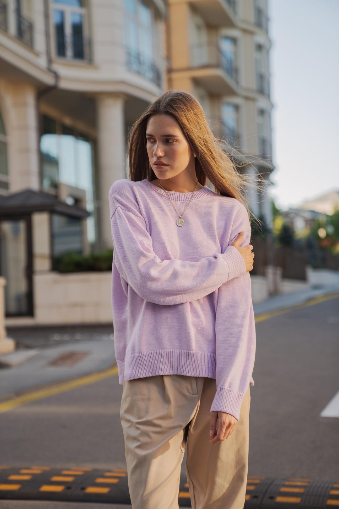 Lavender Pullover Sustainable Women's Sweaters , Lavender Sweater ...