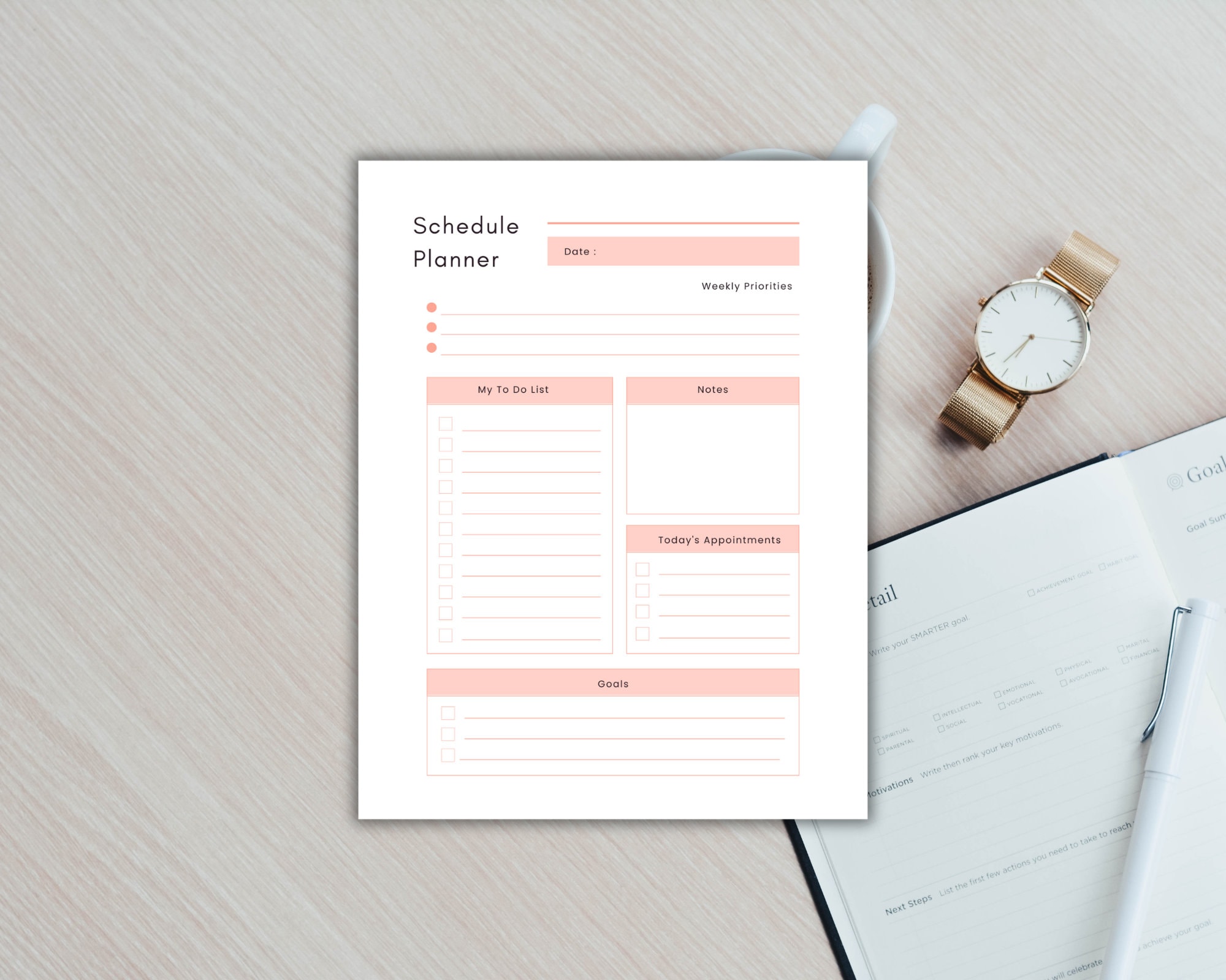 Printable Schedule Template, Planner Printable, School Weekly Schedule ...