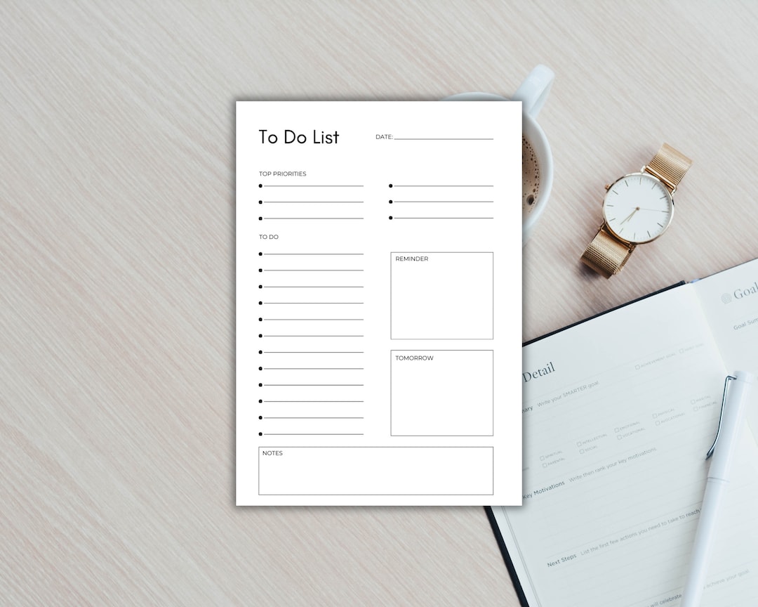 Task List, Printable Task List, Daily Task List, Daily Tracker ...