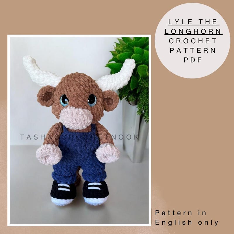 Crochet Longhorn - Etsy