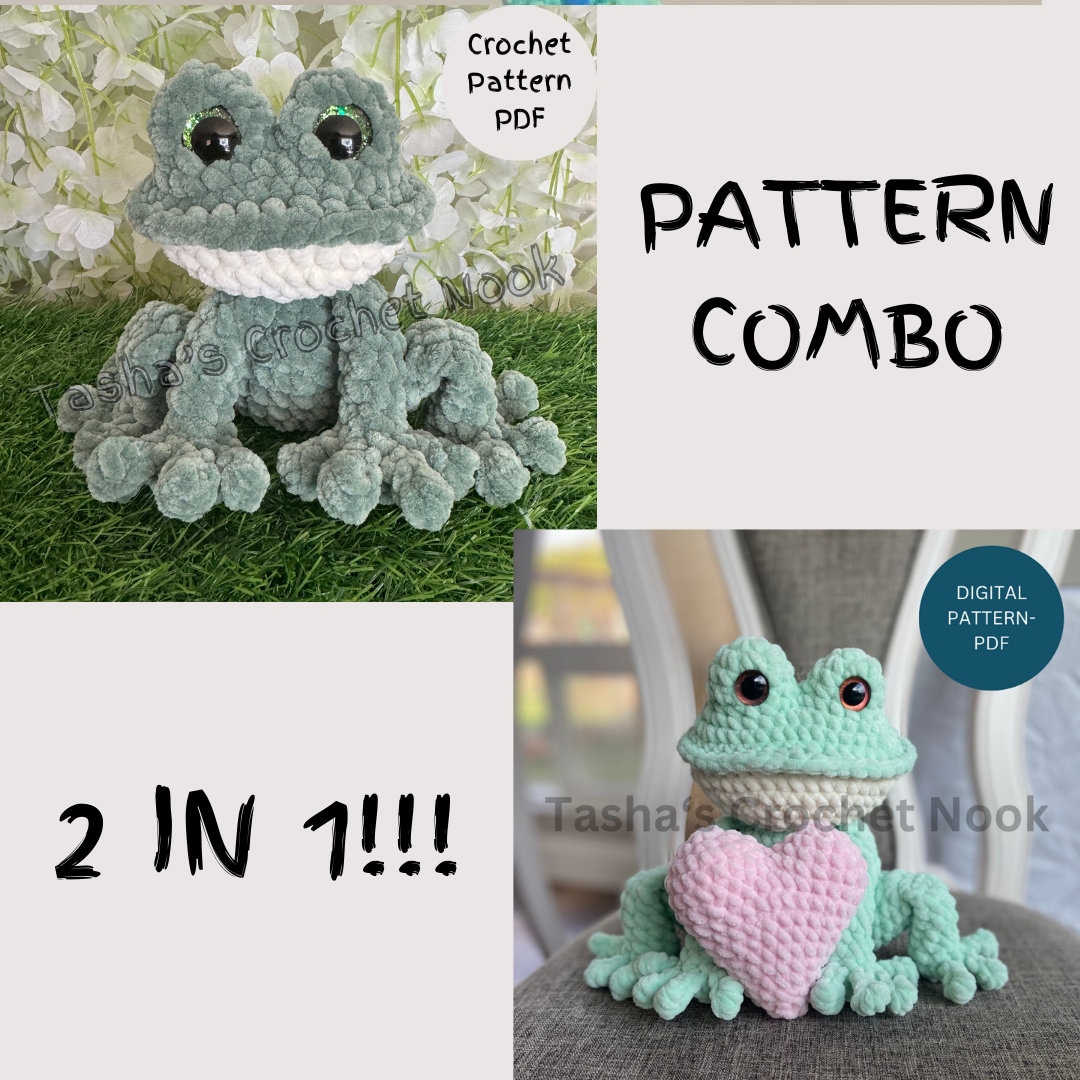 Lily the Frog Pattern and Poppy the Frog Combo Pack-intermediate Level ...