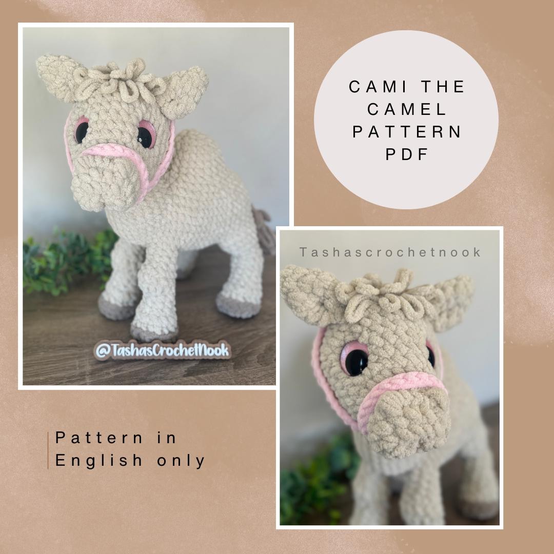 Cami the Camel-crochet Pattern-english Only-intermediate Level - Etsy