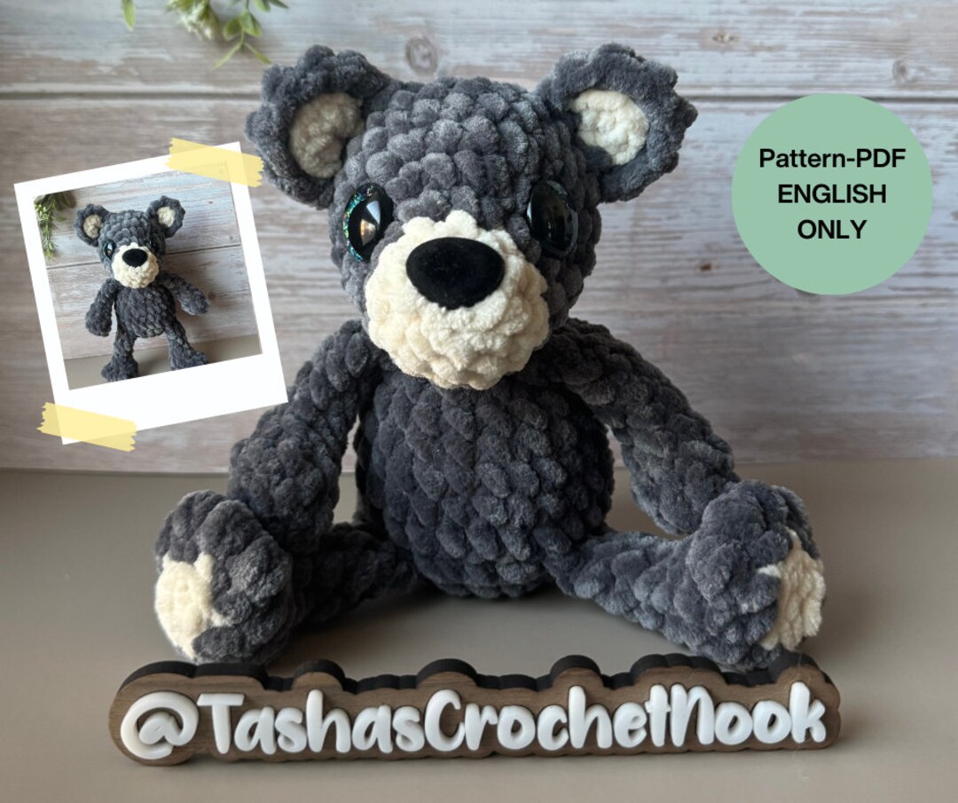 Bella the Bear Cub Pattern-intermediate Level-english ONLY - Etsy
