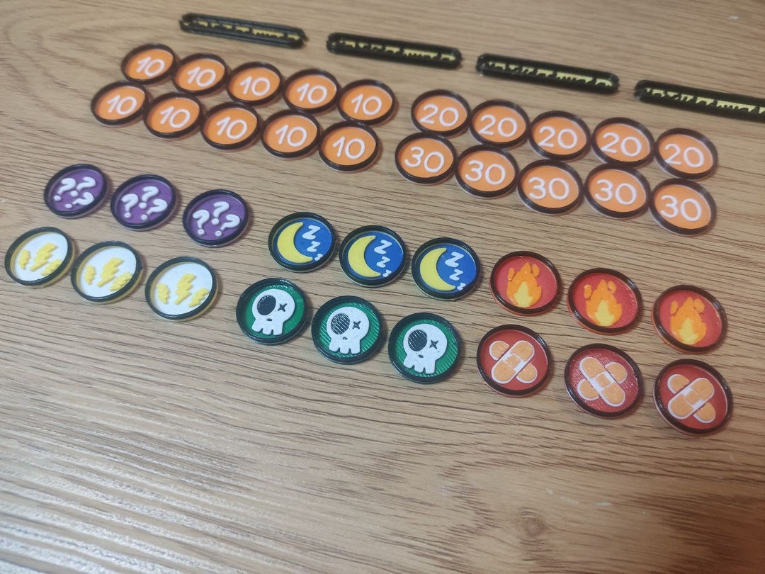 Pokemon Damage and Effects Tokens - Etsy