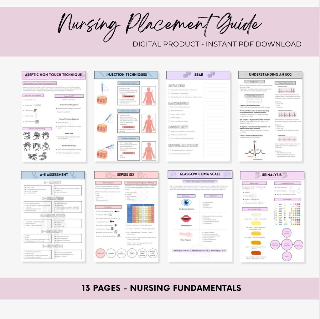 Student Nurse Placement Guide Digital - Etsy UK