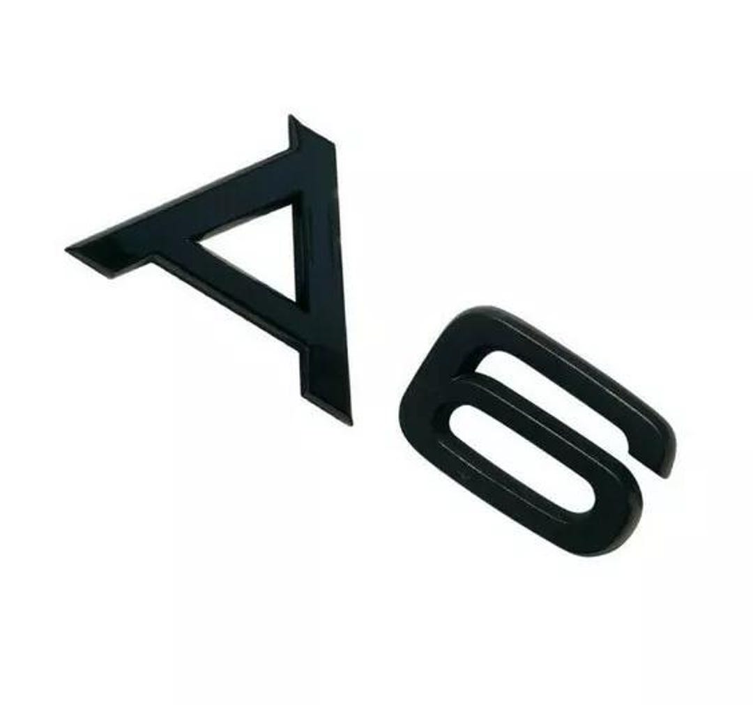 Audi A6 Gloss Black Rear Badge/lettering - Etsy