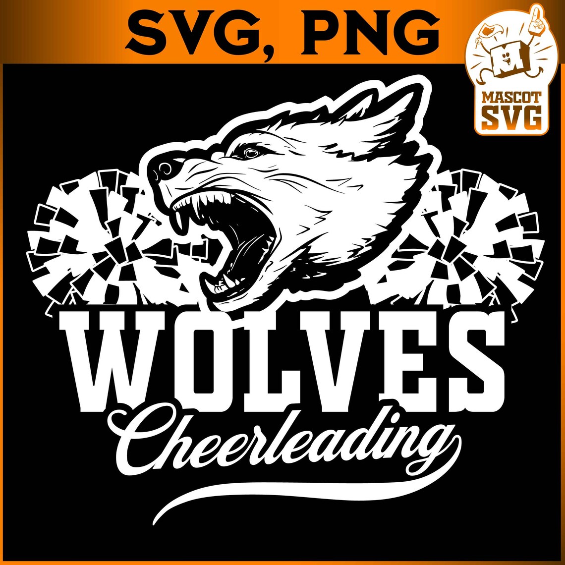 Wolves Cheerleading SVG Wolves Cheer Svg Wolves Svg Wolves - Etsy