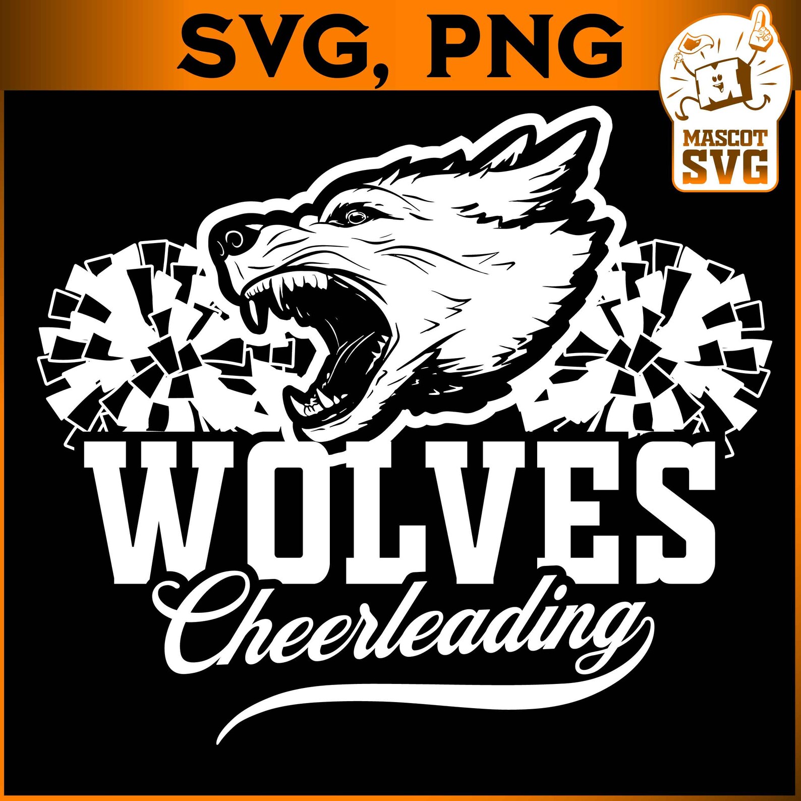 Wolves Cheerleading SVG Wolves Cheer Svg Wolves Svg Wolves Team Svg ...