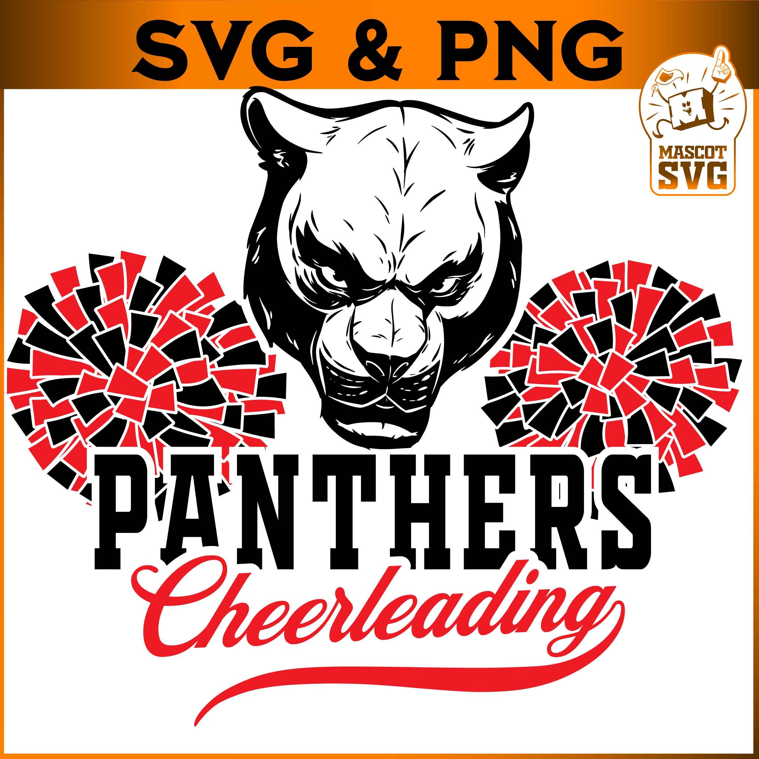 Panther SVG Panther Mascot Svg Panther Cheer Svg Panther Cheerleading ...